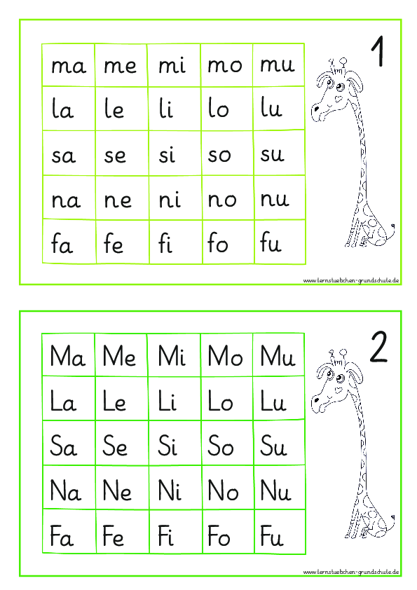 `silbenteppiche` | Grundschule (.pdf)
