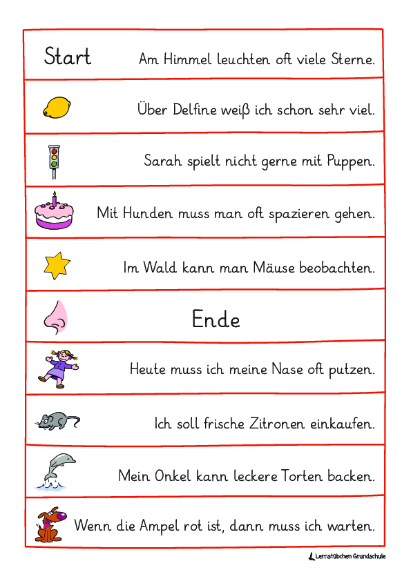 `lesen lies lese` | Grundschule (.pdf)