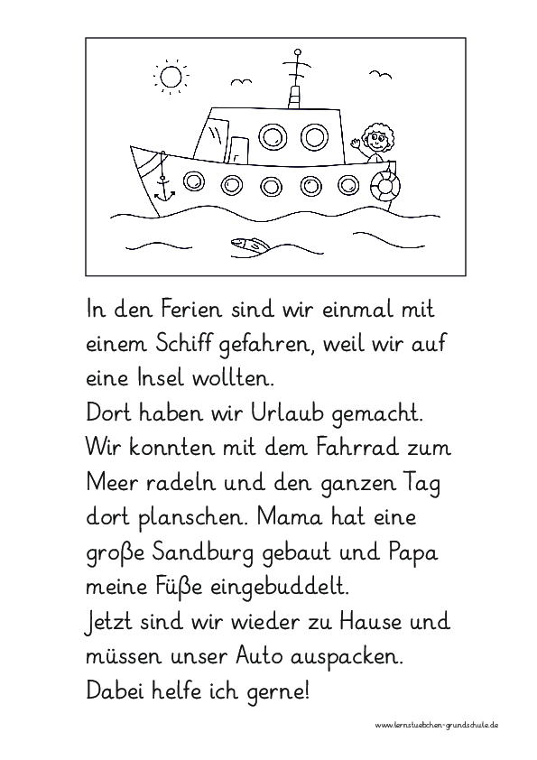 texte lesen, Deutsch Grundschule (.pdf)