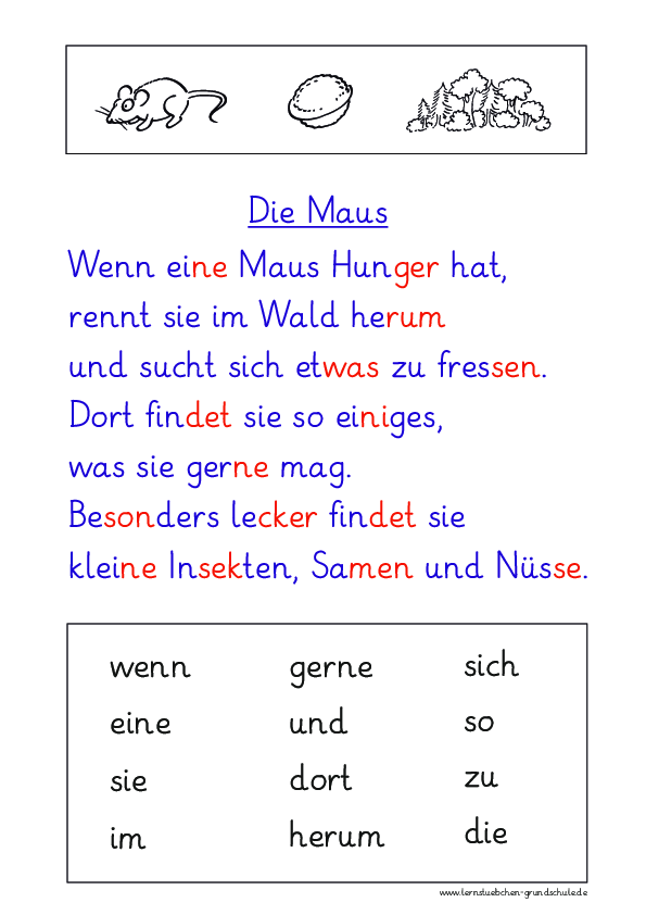lesen, Klasse 3 | Grundschule (.pdf)