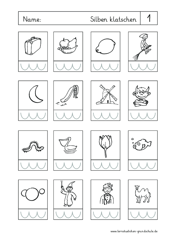 Silben, Deutsch Grundschule (.pdf)