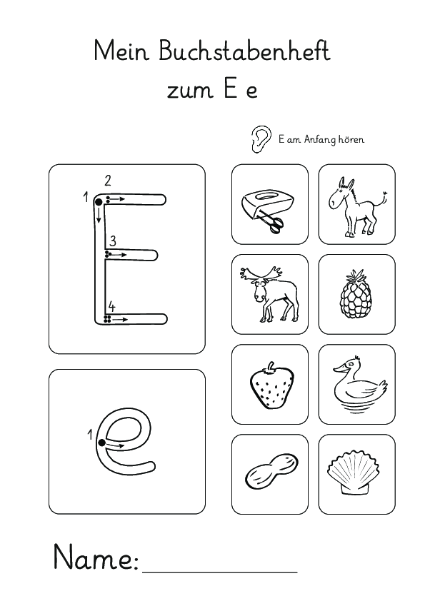 ein Selbstlernheft zum E (in GS und ... (.pdf) - Lernstübchen