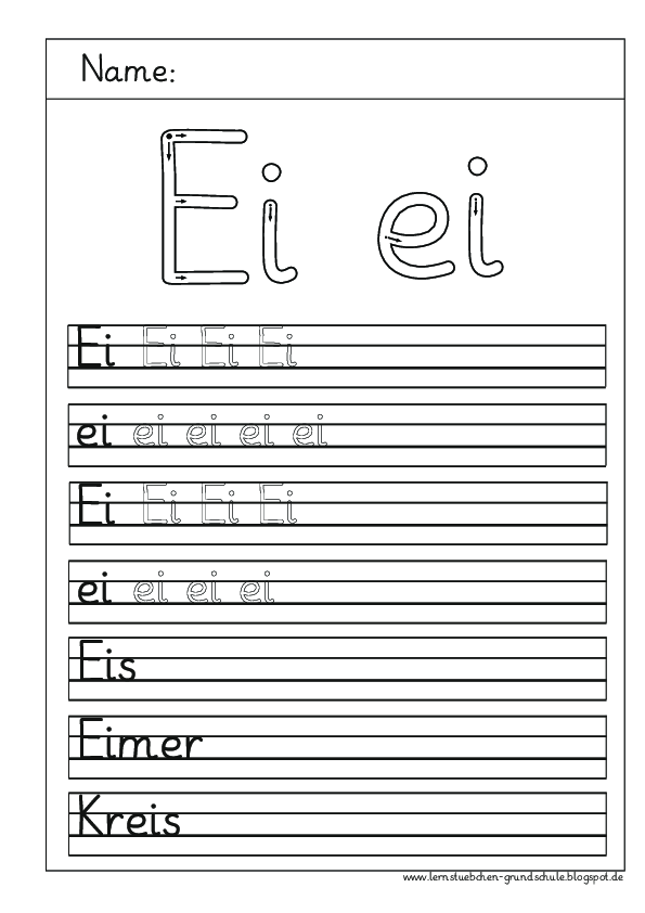 Zwielaut Ei - ei, Grundschule (.pdf)