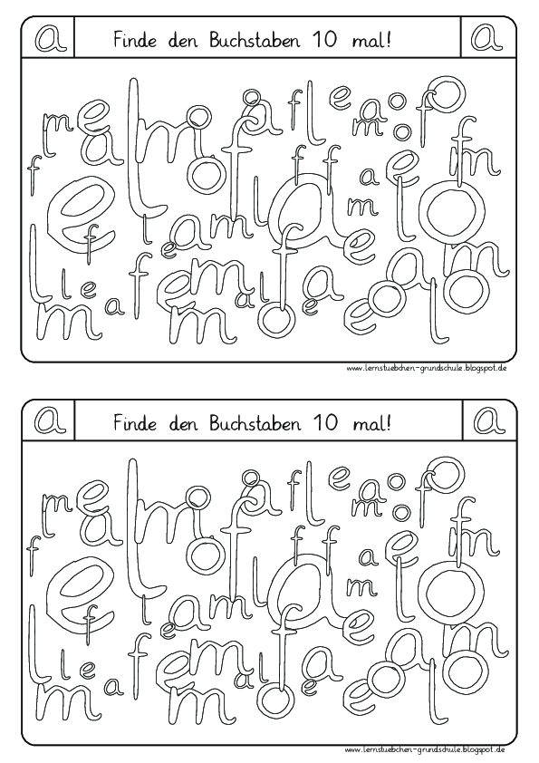 Buchstabe O - o, Grundschule (.pdf)
