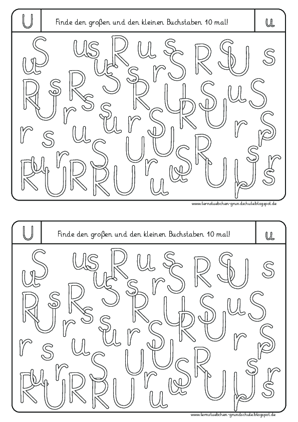 `buchstabe u geshc` | Grundschule (.pdf)