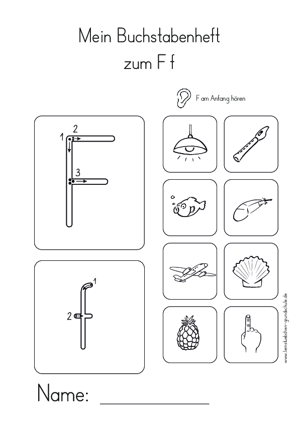 ein Selbstlernheft zum F (in GS und ... (.pdf) - Lernstübchen
