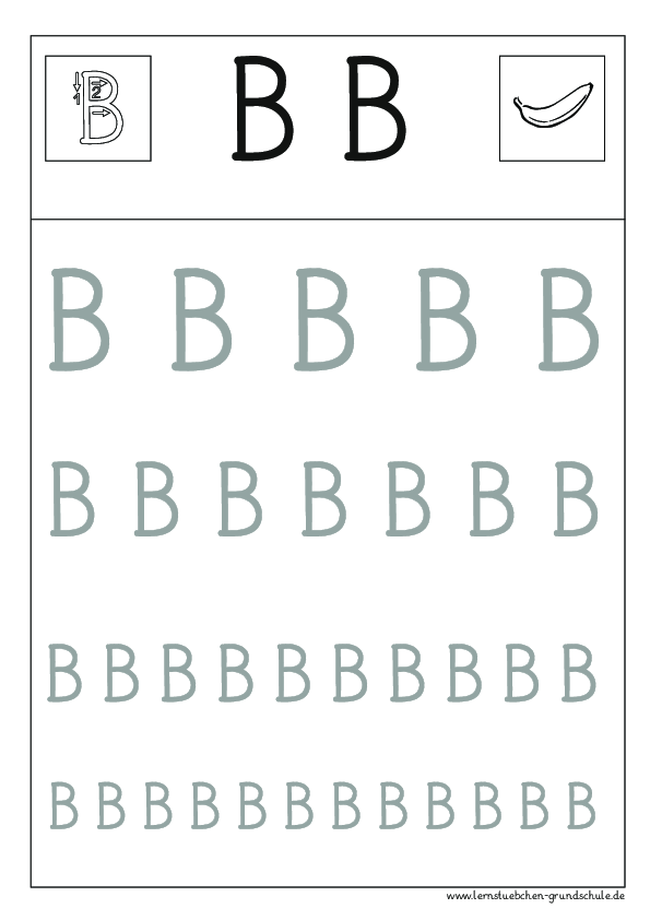 Buchstabe B - b, Grundschule (.pdf)