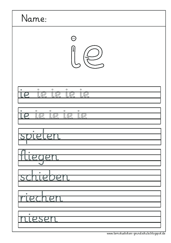 ie-Wörter, Grundschule (.pdf)