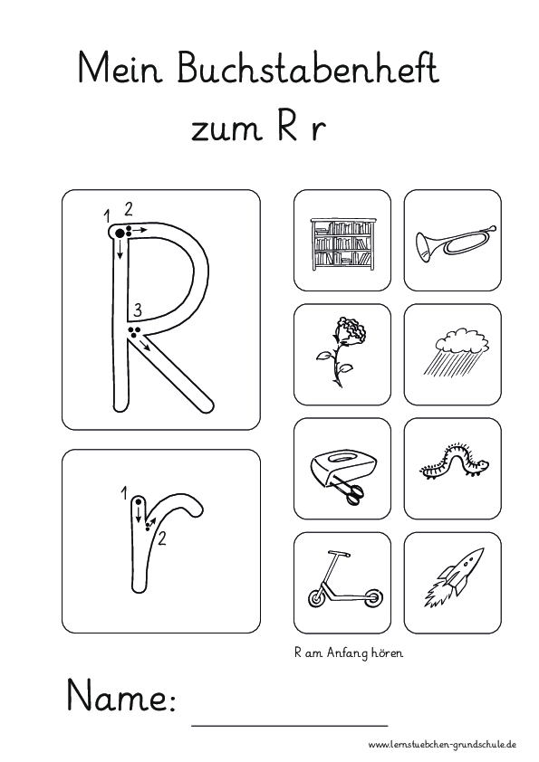 Buchstabenkurs, Deutsch Grundschule (.pdf)