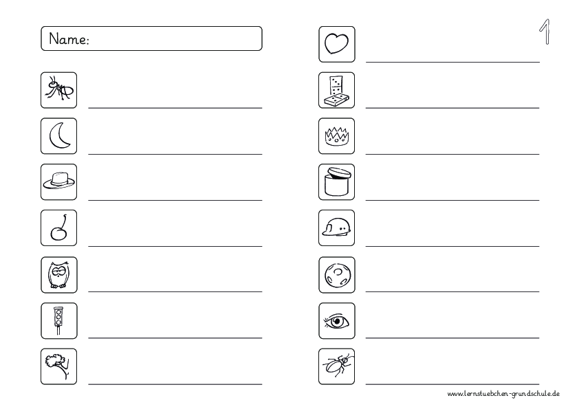 Erstschreiben, Deutsch Grundschule (.pdf)