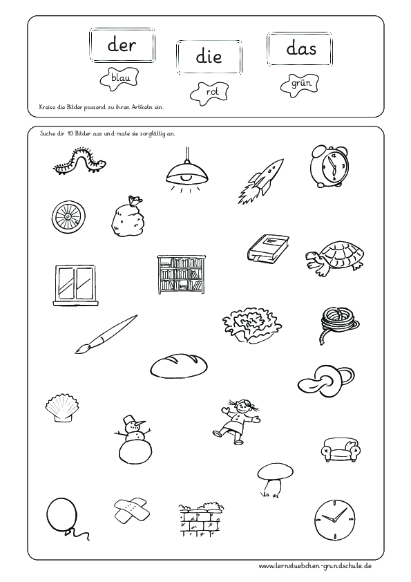 der - die - das, Grundschule (.pdf)