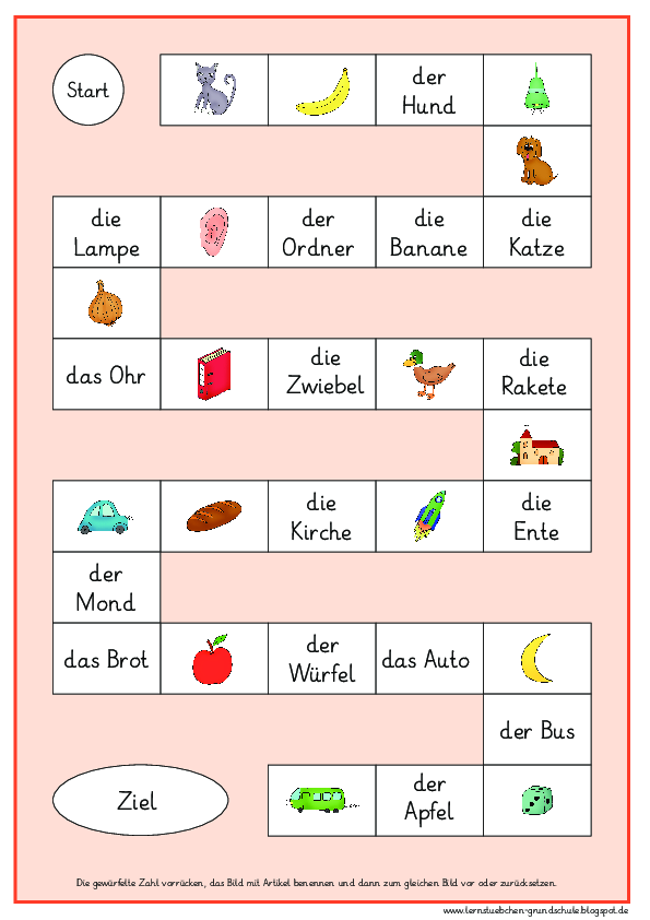 Lesespiele für die DaZ-Förderung (.pdf) - Lernstübchen