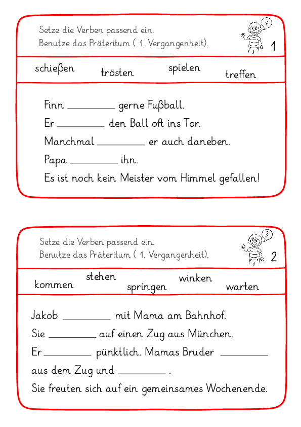 `perfekt`, Deutsch | Grundschule (.pdf)