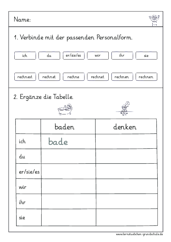 `verben` | Grundschule (.pdf)