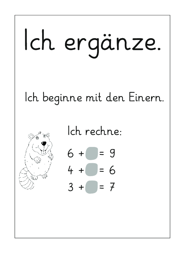 die schriftliche Subtraktion - Einführung (1) (.pdf) - Lernstübchen
