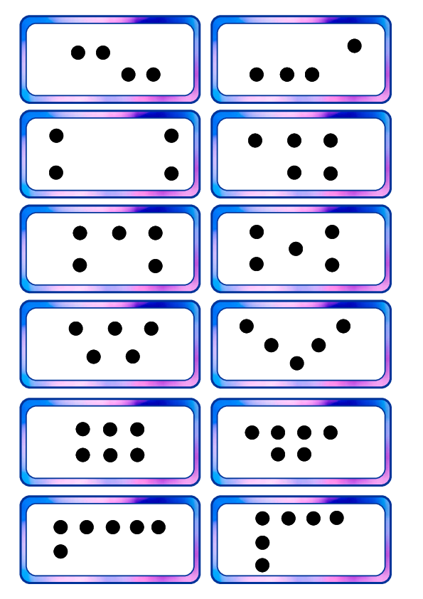 Blitzblickkarten mit strukturierten Punktbildern (.pdf) - Lernstübchen