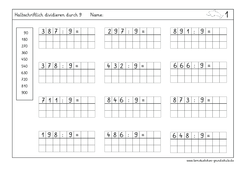 Division, Mathe Grundschule (.pdf)