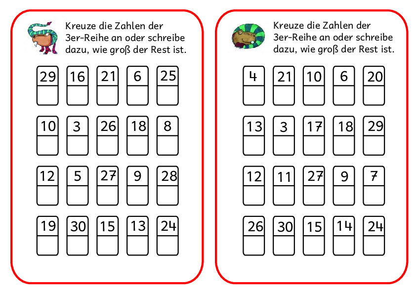 Teilen mit Rest ... (.pdf) - Lernstübchen