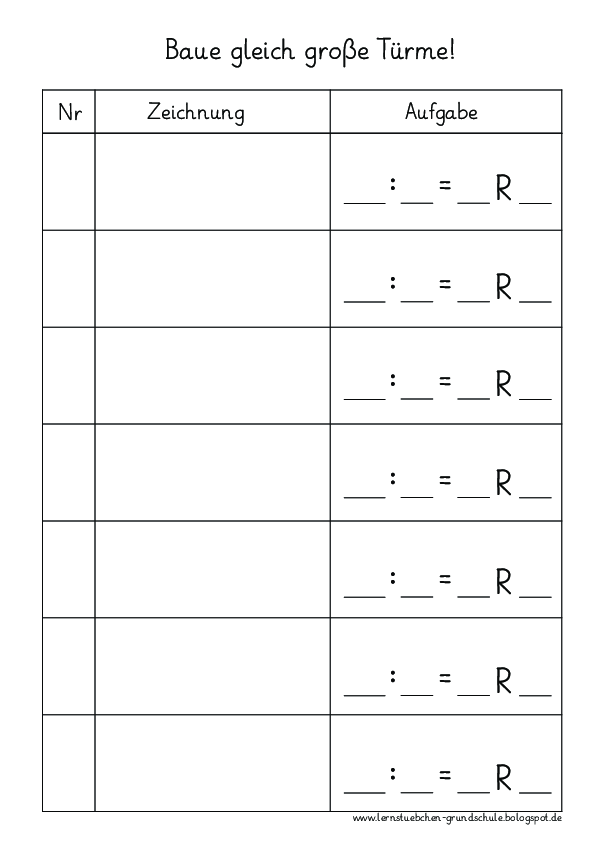 teilen mit Rest (3) (.pdf) - Lernstübchen