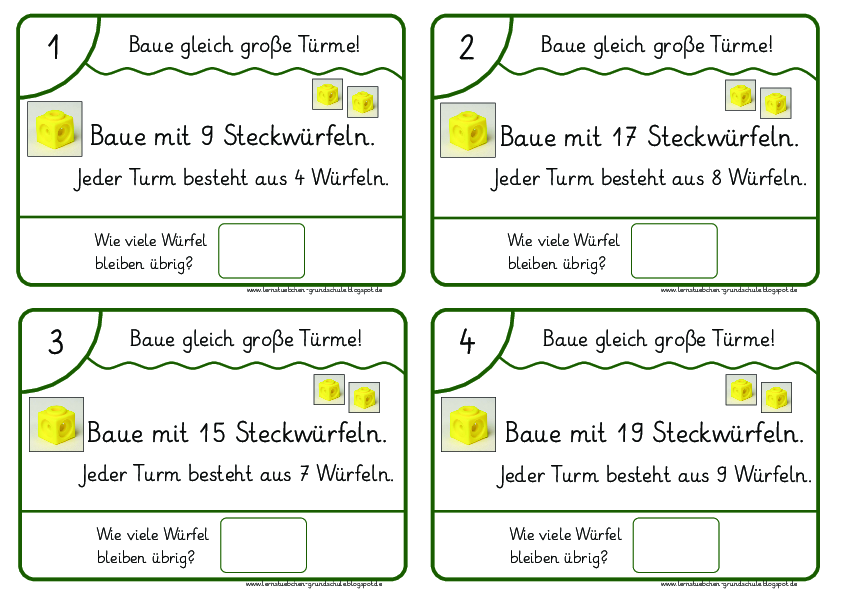 Division mit Rest, Grundschule (.pdf)