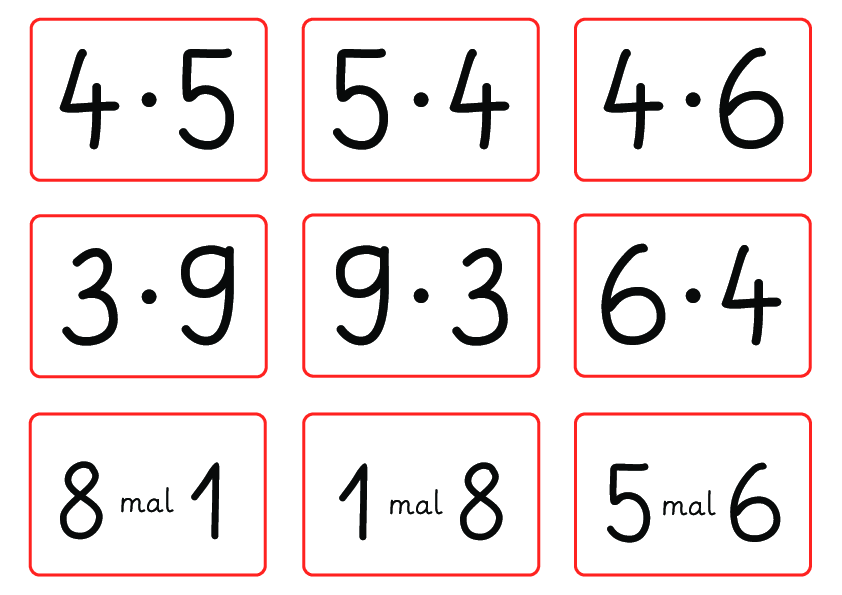 die passenden Malaufgaben zum Material (.pdf) - Lernstübchen