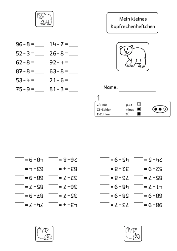 `einhorn rysunek` | Grundschule (.pdf)