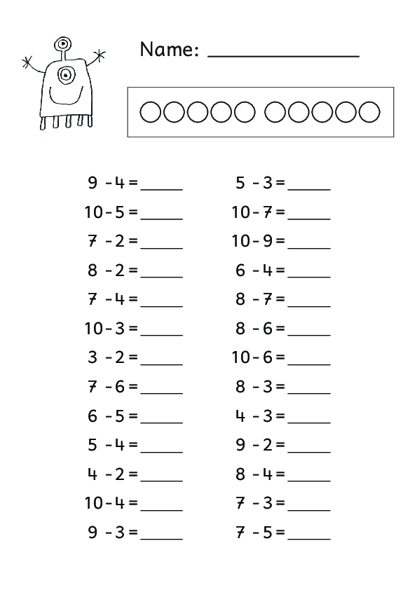 Minusaufgaben im ZR 10 (.pdf) - Lernstübchen