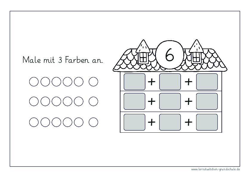 Zahlzerlegung, Klasse 1 | Grundschule (.pdf)
