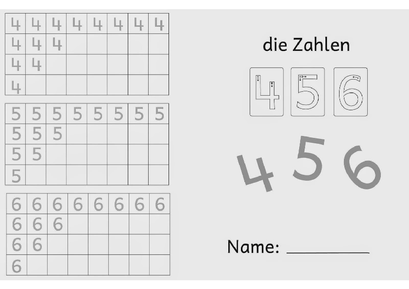 Zahl 5, Grundschule (.pdf)