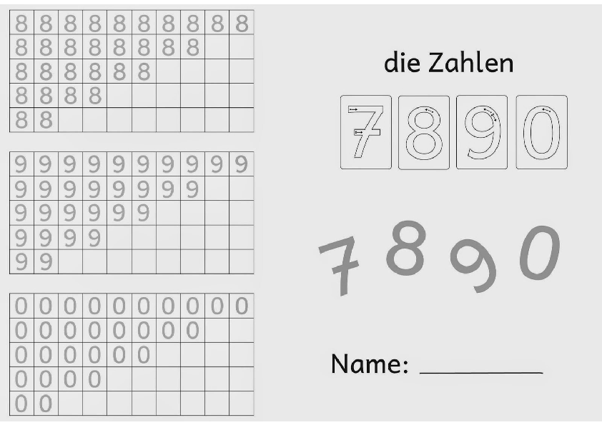 Zahl 9, Grundschule (.pdf)