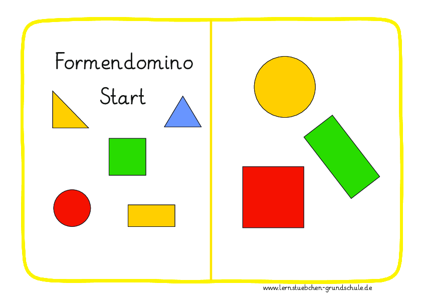 Formendominos für den gemeinsamen Kreis (.pdf) - Lernstübchen