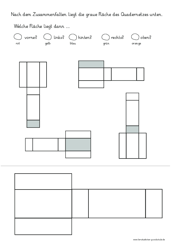 Quadernetze Grundschule Geometrie | MeinUnterricht