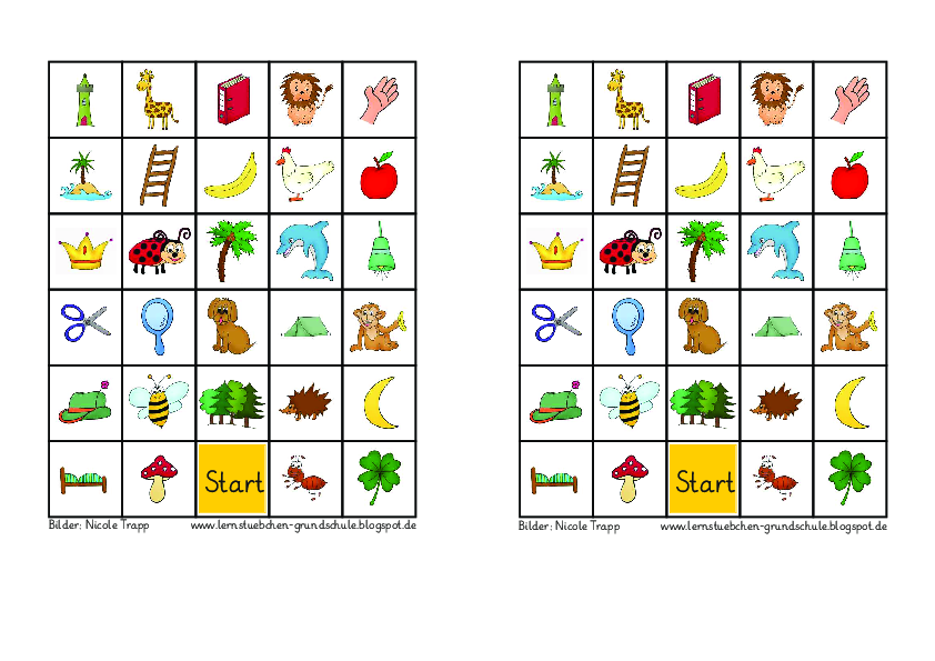 oben unten rechts links, Mathe Grundschule (.pdf)