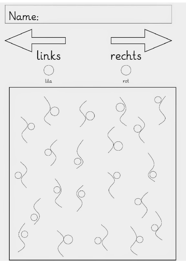 oben unten rechts links, Mathe Grundschule (.pdf)