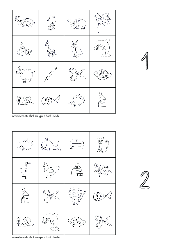 Bilderbingo mit Bildern von Frau Locke (.pdf) - Lernstübchen