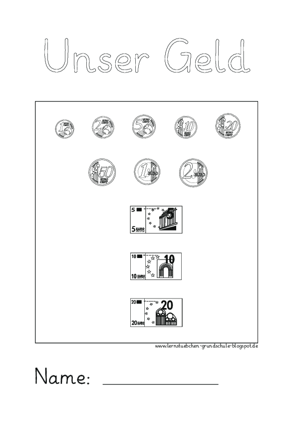 ein Themenheft zum Geld (.pdf) - Lernstübchen